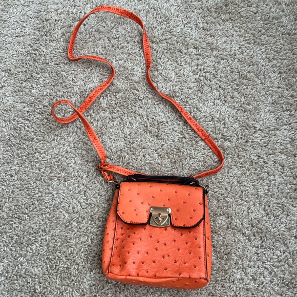Bags | Orange Mini Purse | Poshmark